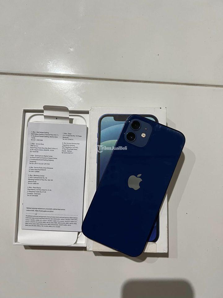 HP iPhone 12 Bekas 64 GB Siap Pakai Warna Biru Mulus Fullset Harga ...