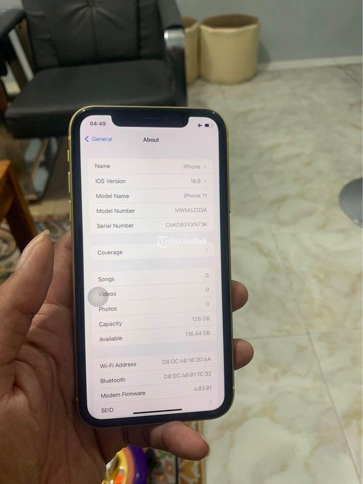 HP iPhone 11 Bekas 128 GB Warna Kuning Siap Pakai Kondisi Mulus di Solo ...