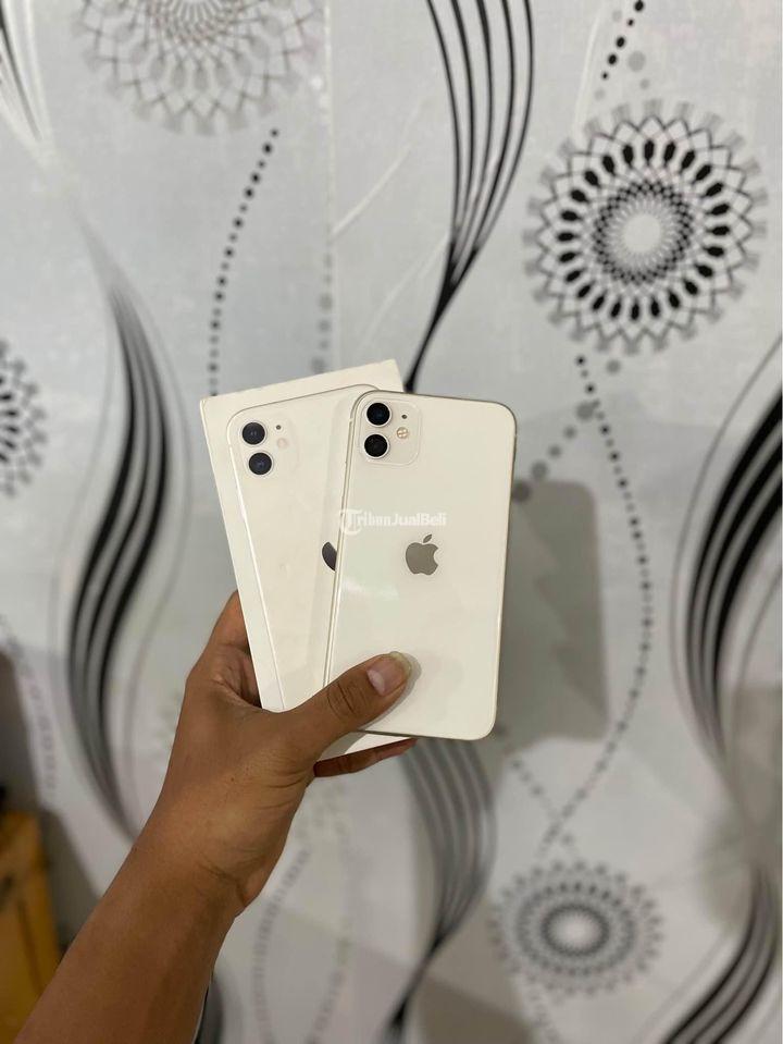 HP iPhone 11 Bekas 64 GB Siap Pakai Mulus Fullset Warna Putih di Solo ...
