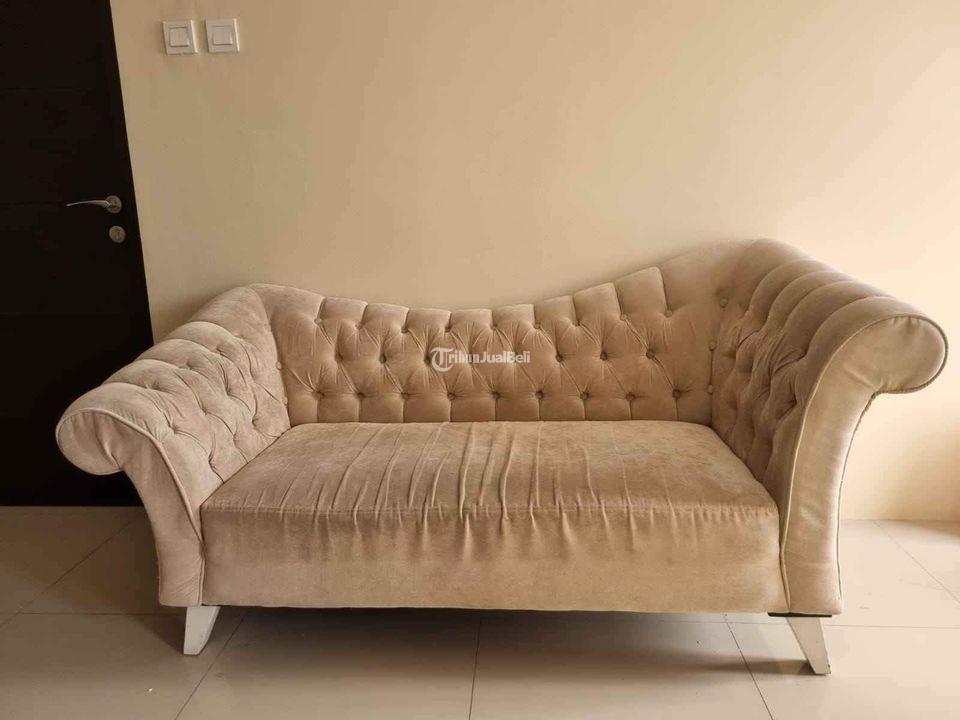 Sofa 2 Seater Bludru Warna Cream Beige Bekas Harga 1 Juta Jakarta ...
