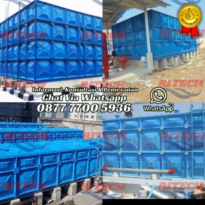 FRP Tank Berkualitas Roof Tank Fiberglass Tangki Panel Kotak Tandon Air ...