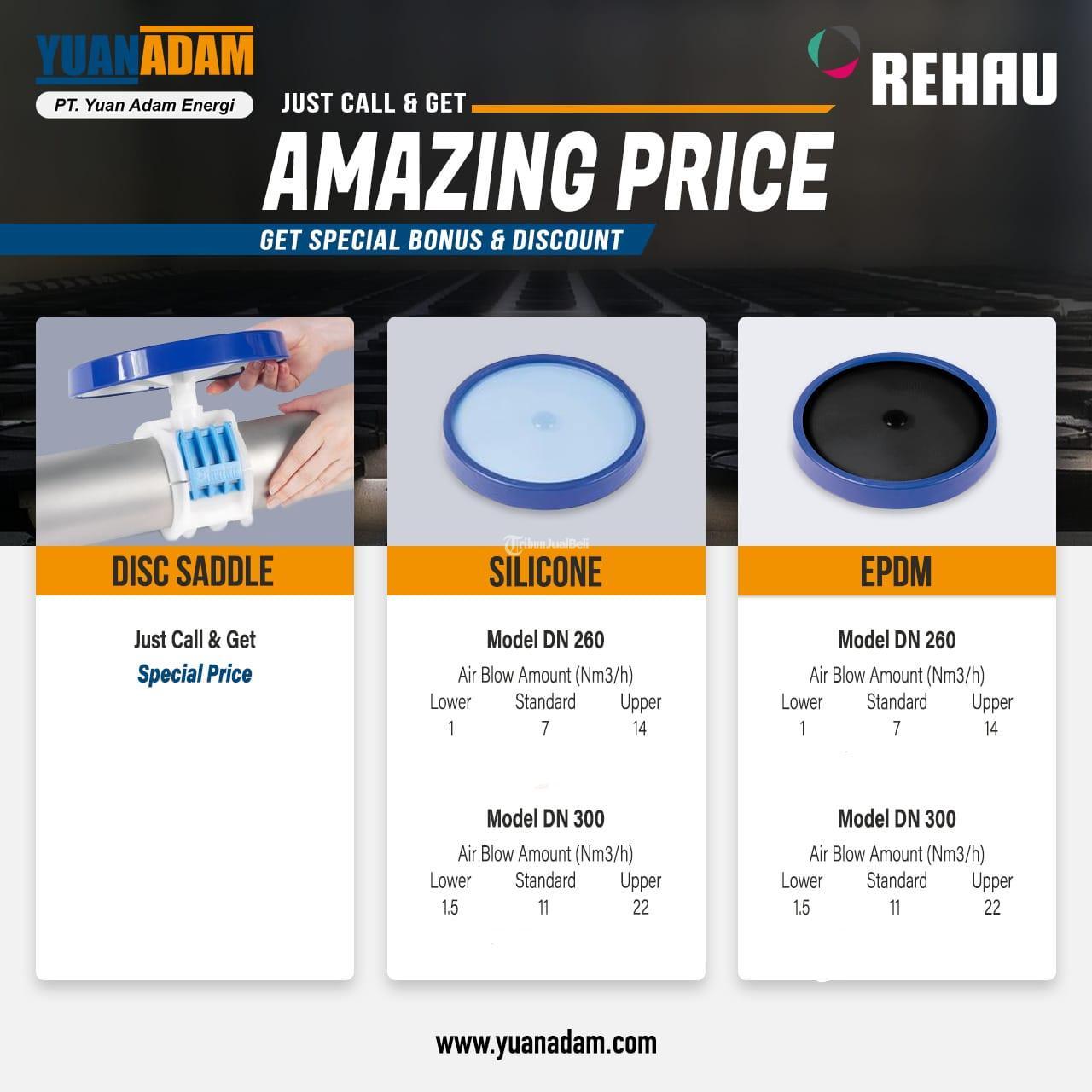 Peralatan Ipal Diffuser Rehau Jerman di Surabaya - Tribun JualBeli