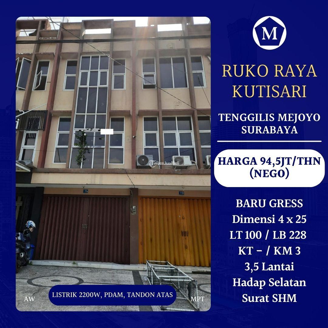 Disewakan Ruko Raya Kutisari Baru Gres 3 Lantai Strategis Jalan Utama ...