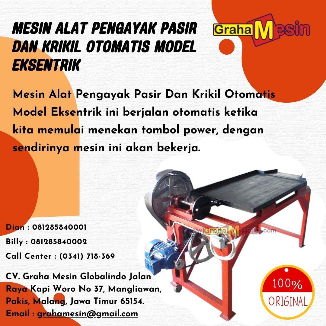 Mesin Alat Pengayak Pasir Dan Krikil Otomatis Model Eksentrik Graha ...