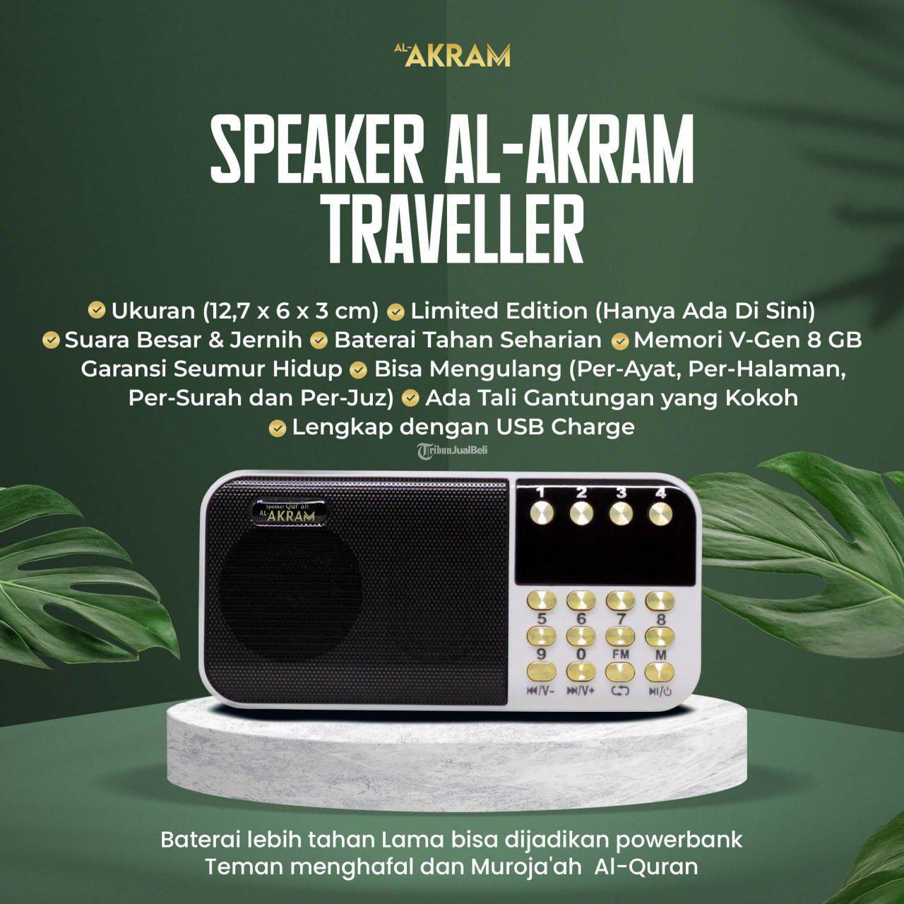 Speaker Alquran Traveller Al Akram Lengkap 30 Juz Qori Timur Tengah dan Nasional Bergaransi 1 ...