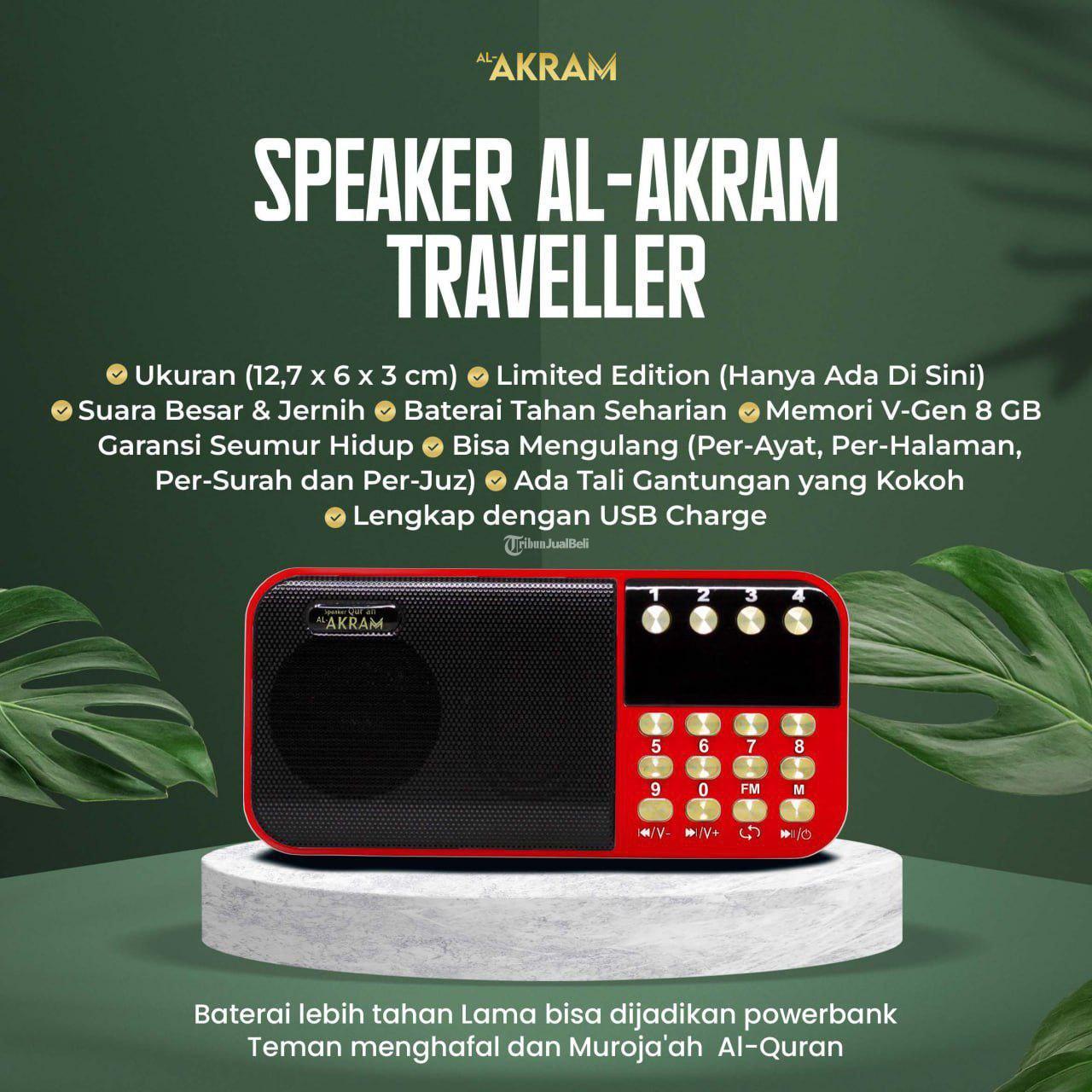 Speaker Alquran Traveller Al Akram Lengkap 30 Juz Qori Timur Tengah dan Nasional Bergaransi 1 ...