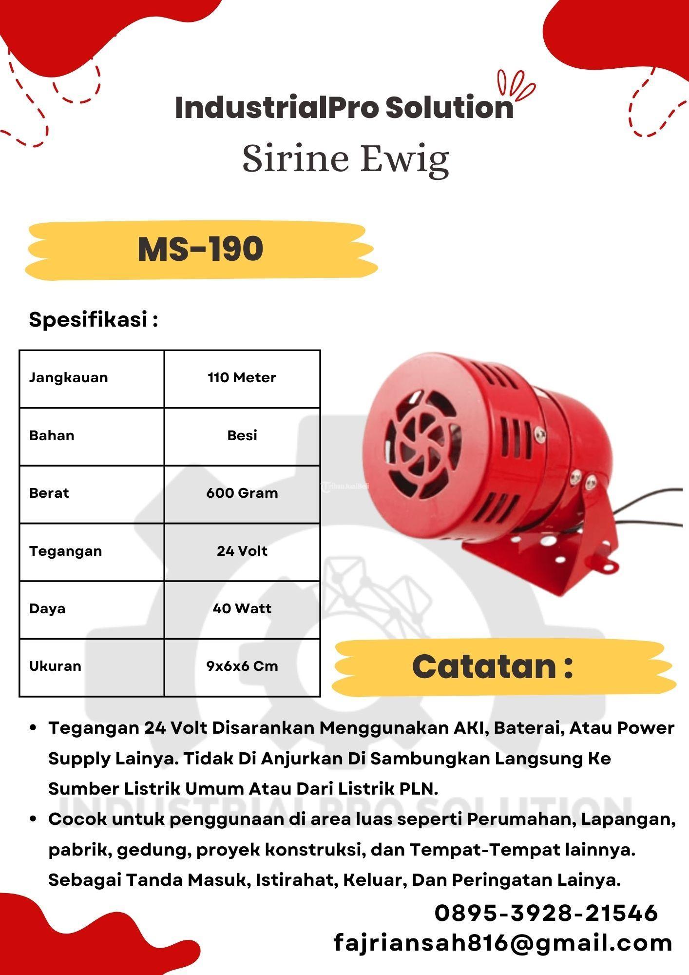 Sirine Ewig MS 590 Jangkauan 500 Meter Produk Terbaik di Jakarta Barat ...