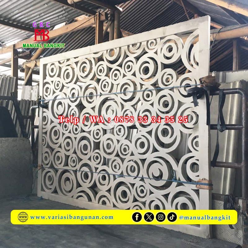 GRC Krawangan Motif Bulat Klasik Dinding Rumah di Sleman Yogyakarta ...