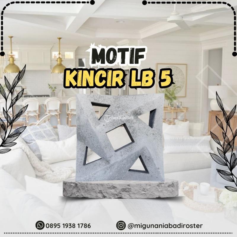 Roster Beton Minimalis Motif Kincir Lubang 5 di Arjasa di Situbondo ...
