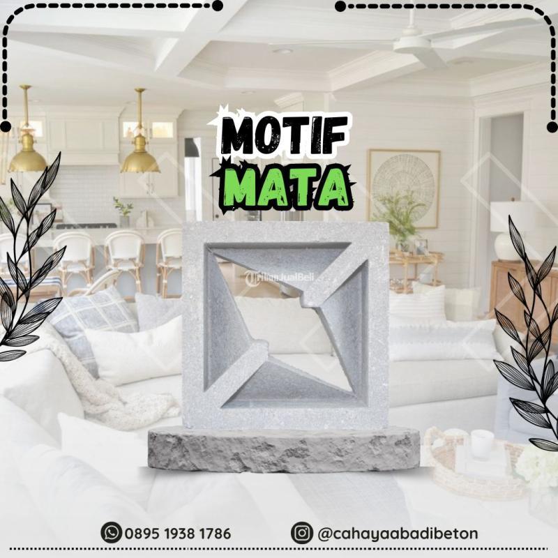 Roster Beton Minimalis Motif Mata di Dlanggu di Mojokerto Jawa Timur ...