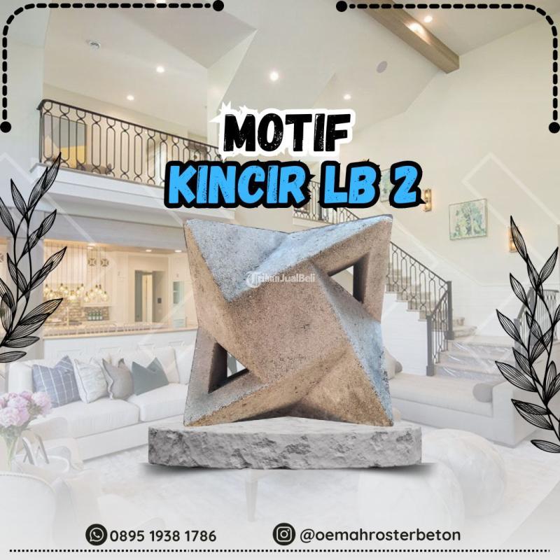 Roster Beton Minimalis Motif Kincir Lubang 2 di Munjungan Trenggalek ...