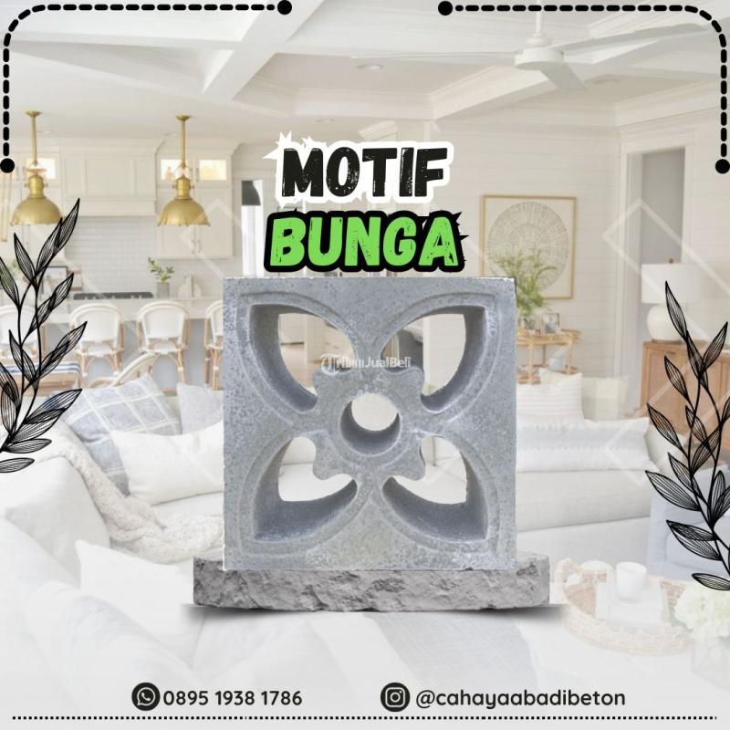Roster Beton Minimalis Motif Bunga di Gondang di Mojokerto Jawa Timur ...