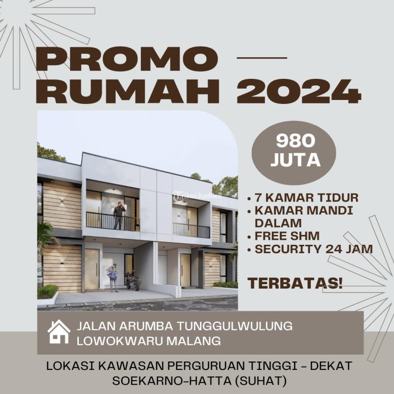 Jual Rumah Promo 2024 Tipe 94/75 Lokasi Strategis di Malang Jawa Timur ...