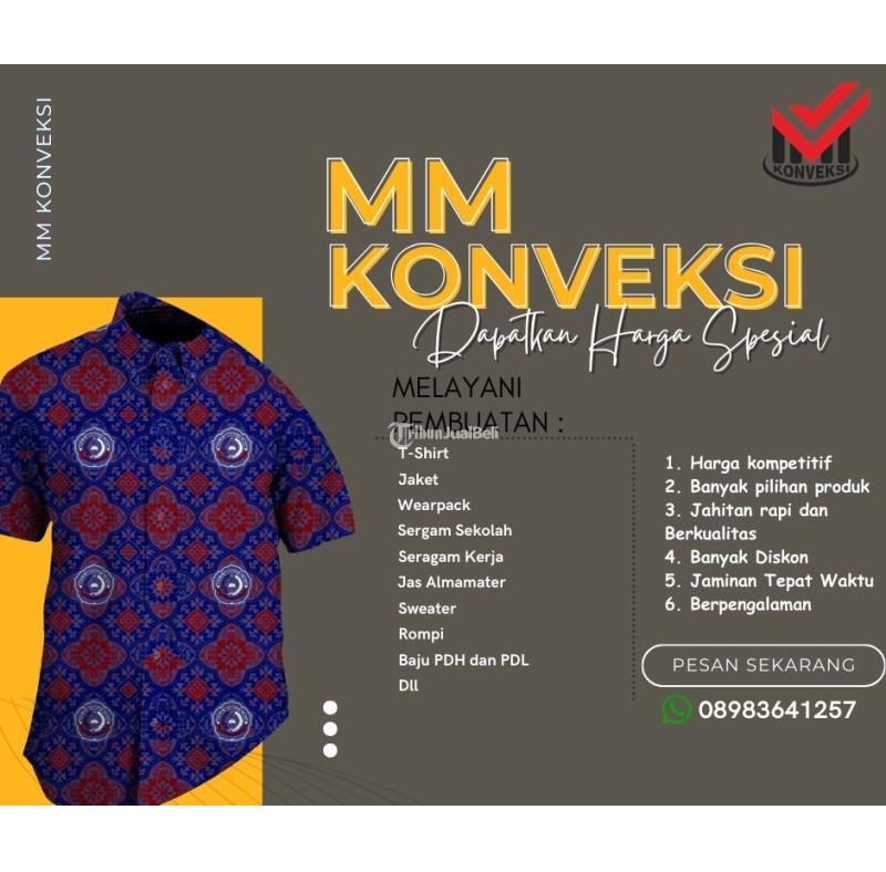 Konveksi Baju dan Seragam Sekolah Kualitas Terbaik Menerima Pesanan ...