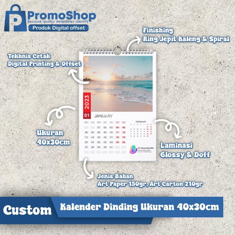 Cetak Kalender Dinding Calender Dinding Calendar Custom Kualitas ...