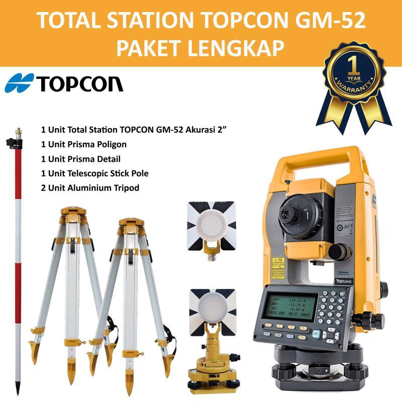Dealer Resmi Topcon Total Station GM52 Garansi 1 Tahun, Kalibrasi di ...