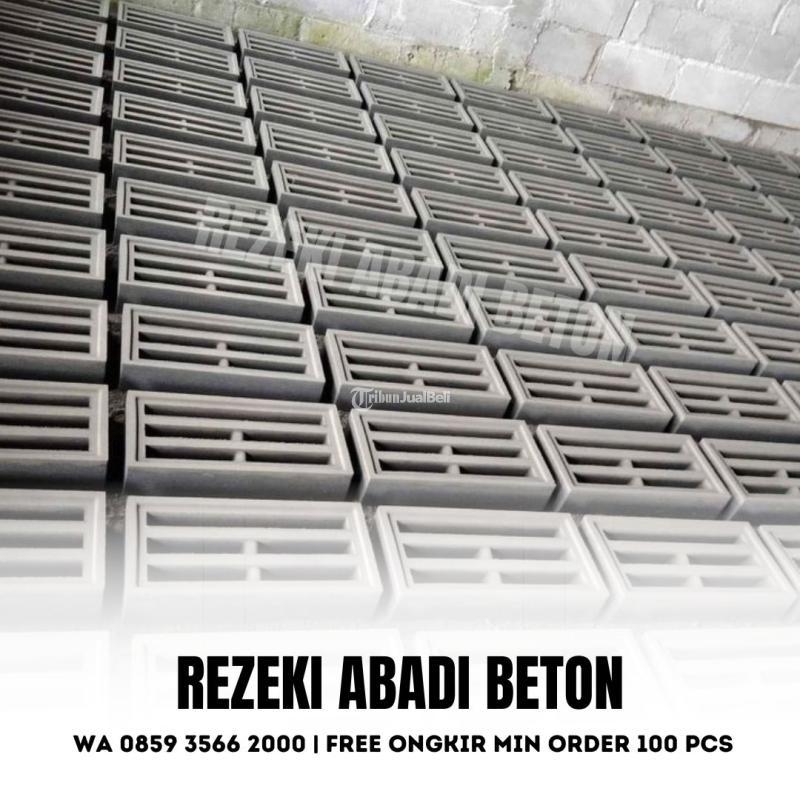 Roster Beton Model Krepyak Ukuran 20x40 untuk Gudang dan Ventilasi di ...