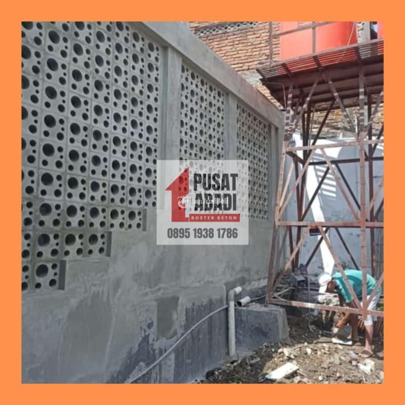Dinding Roster Beton Model Keren dan Aesthetik di Gunungtanjung di ...
