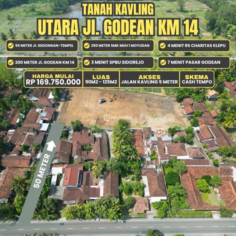 Dijual Tanah SHM Pekarangan Luas 90m SHM di Jalan Godean Km 14 di ...