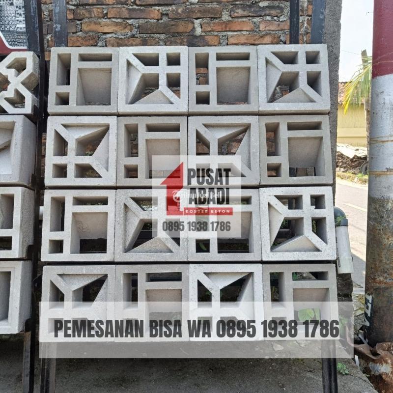 Tersedia Pagar Roster Beton Minimalis Modern di Mandirancan di Kuningan ...