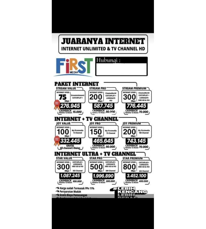 Jasa Pasang Wifi First Media By XL Axiata Surabaya - Tribun JualBeli