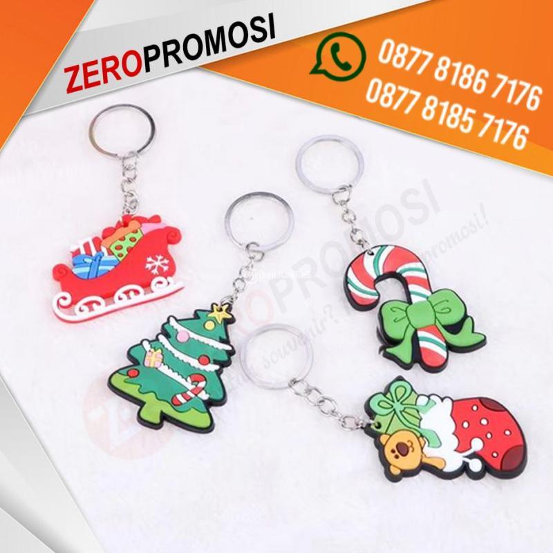 Gantungan Rantai Kunci Rubber Natal Christmas Custom di Tangerang ...