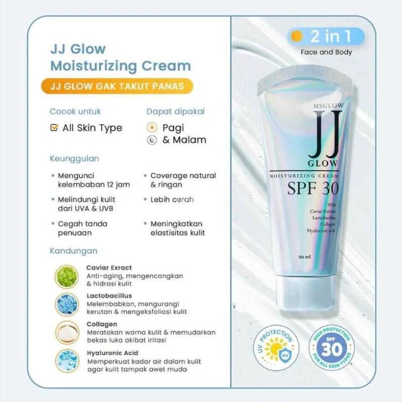 MS Glow JJ Glow Moisturizer Cream Original Ampuh Mencerahkan Kulit ...