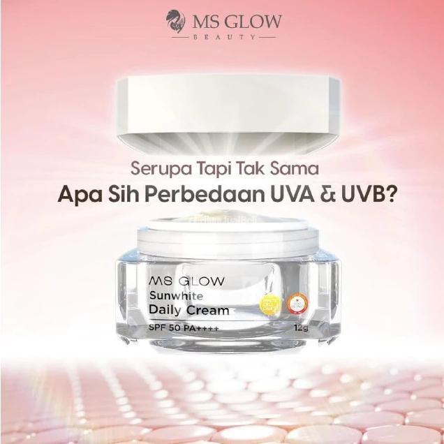 MS Glow Sunwhite Daily Cream Original Cream Pagi Siang Sun White ...