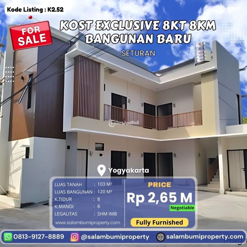 Jual Kost Eksklusif Premium Tipe 120 di Area Seturan Investasi Cerdas ...