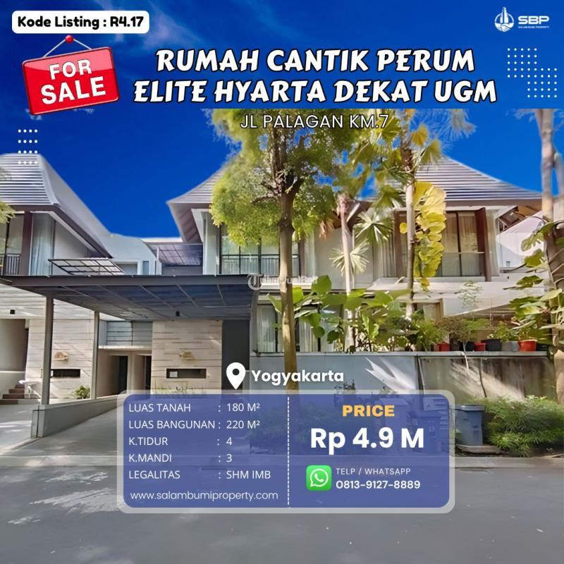 Dijual Rumah Mewah Perumahan Elite Hyarta Hunian Ideal Dekat Pogung UGM ...