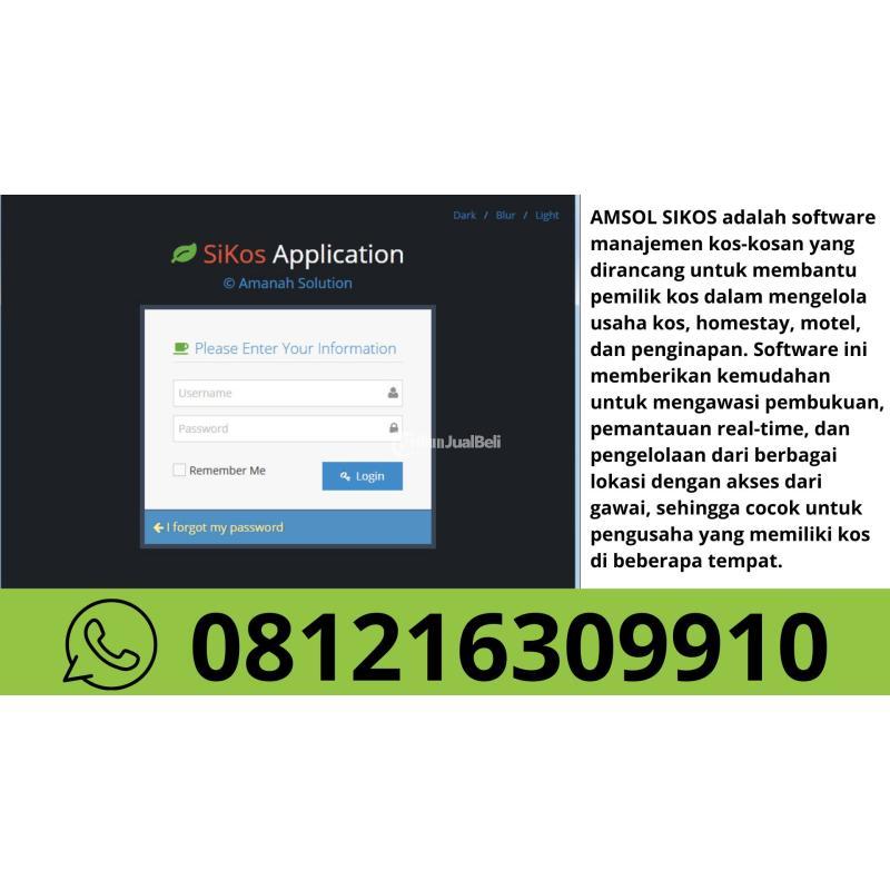 Amsol Sikos Software Praktis Pengelolaan Kos Dan Penginapan di Sidoarjo - Tribun JualBeli