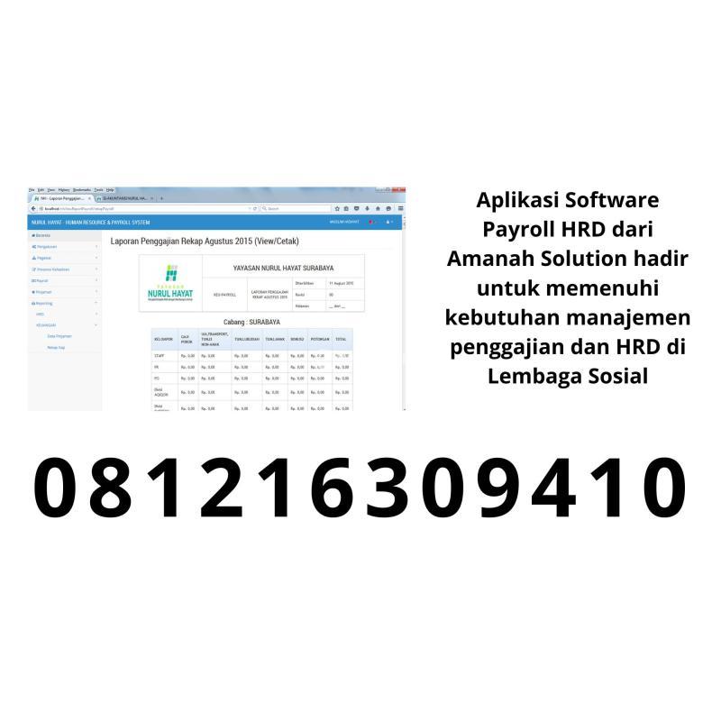 Solusi Manajemen HRDdiPayroll Berbasis Web untuk Lembaga Sosial di ...