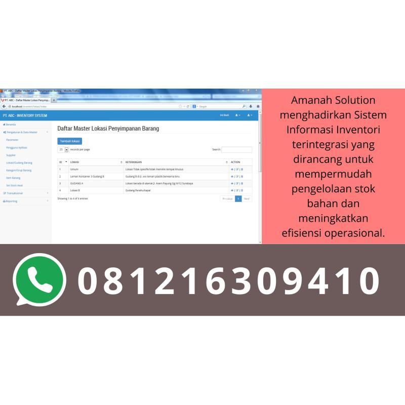 Sistem Terpadu untuk Efisiensi Manajemen Inventori Gudang di Sidoarjo ...
