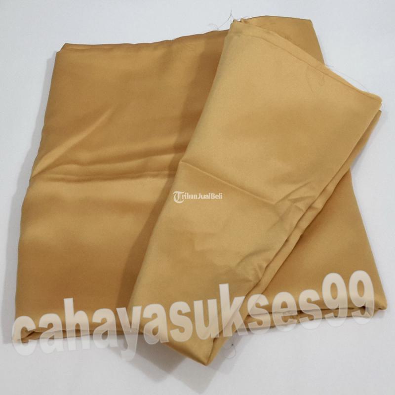 Bahan Kain Polyester Kuning Kain Perca Souvenir Craft Kerajinan Tangan ...