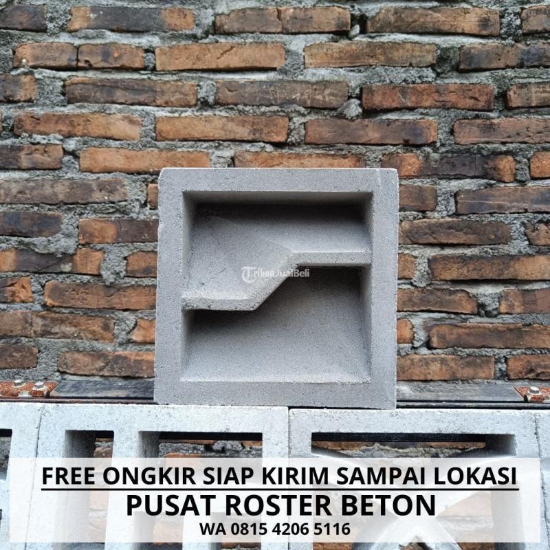 Roster Beton Anti Tampias Air Hujan di Benowo di Kota Surabaya - Tribun ...