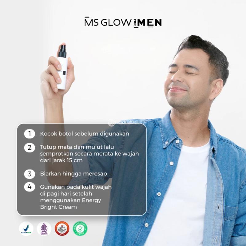 MS Glow Men Sunscreen Spray SPF 45 Melindungi dari Sinar Matahari UVA ...