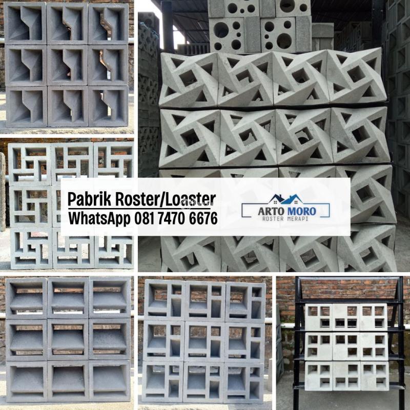 Pengrajin Roster Beton Minimalis Elegan di Manggis - Tribun JualBeli