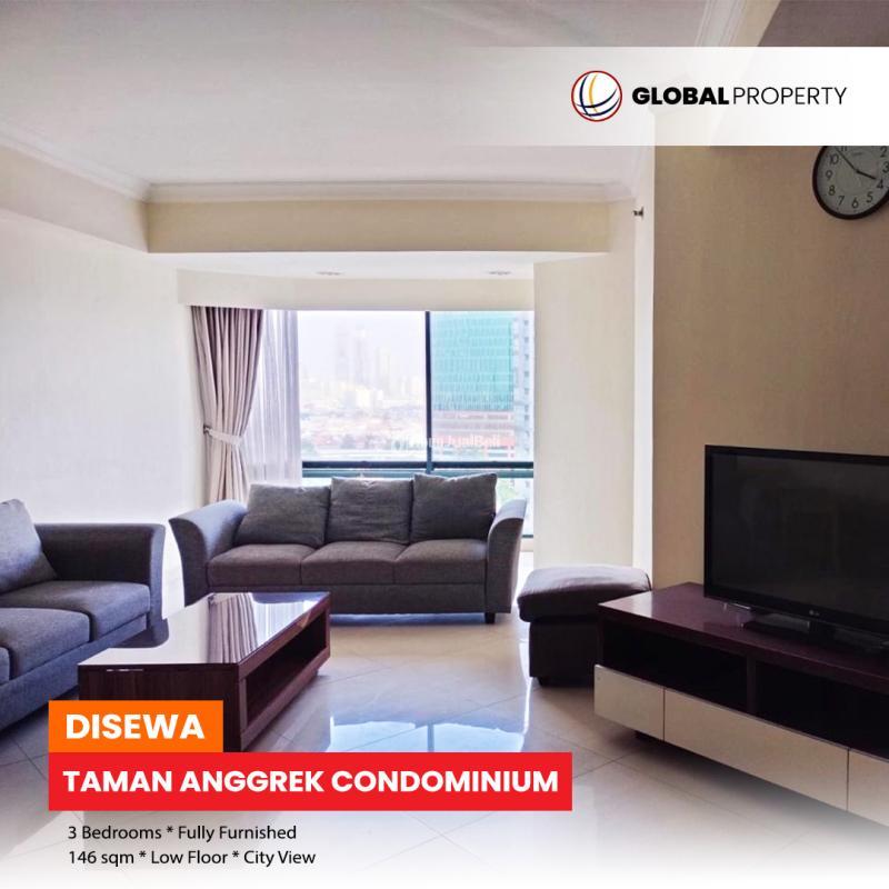 Dijual Apartemen, Taman Anggrek Condominium, 3 Bedroom, Fully Furnished ...