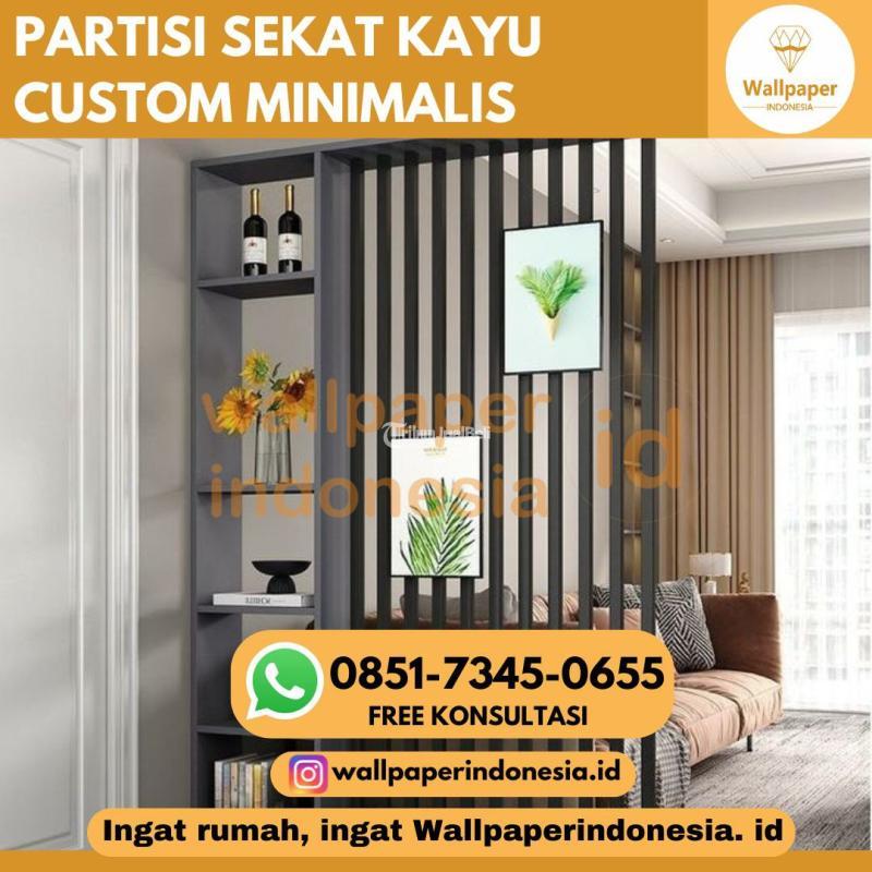 Sekat Partisi Kayu Custom Minimalis di Malang - Tribun JualBeli