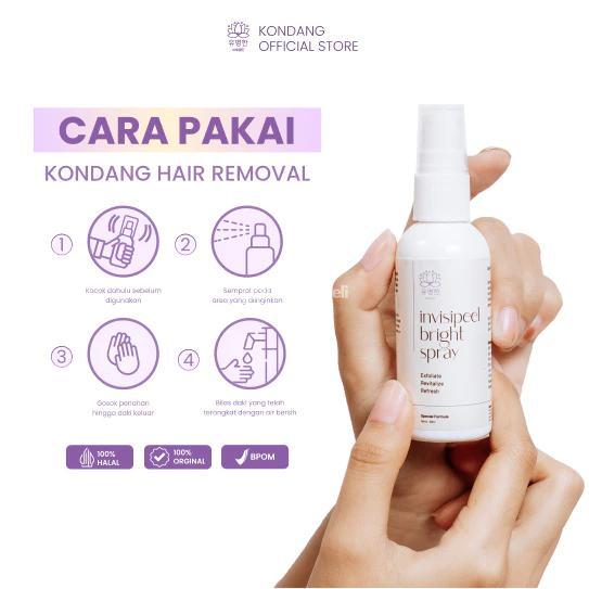 Kondang Invisipeel Bright Spray Perontok Daki Ketiak Hitam Kulit Cerah ...
