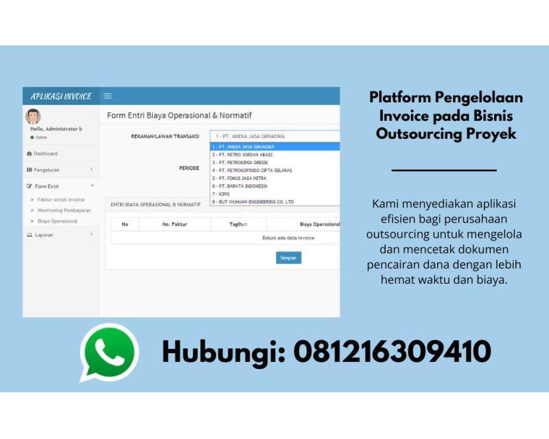 Platform Pengelolaan Invoice Pada Bisnis Outsourcing Proyek Di Sidoarjo