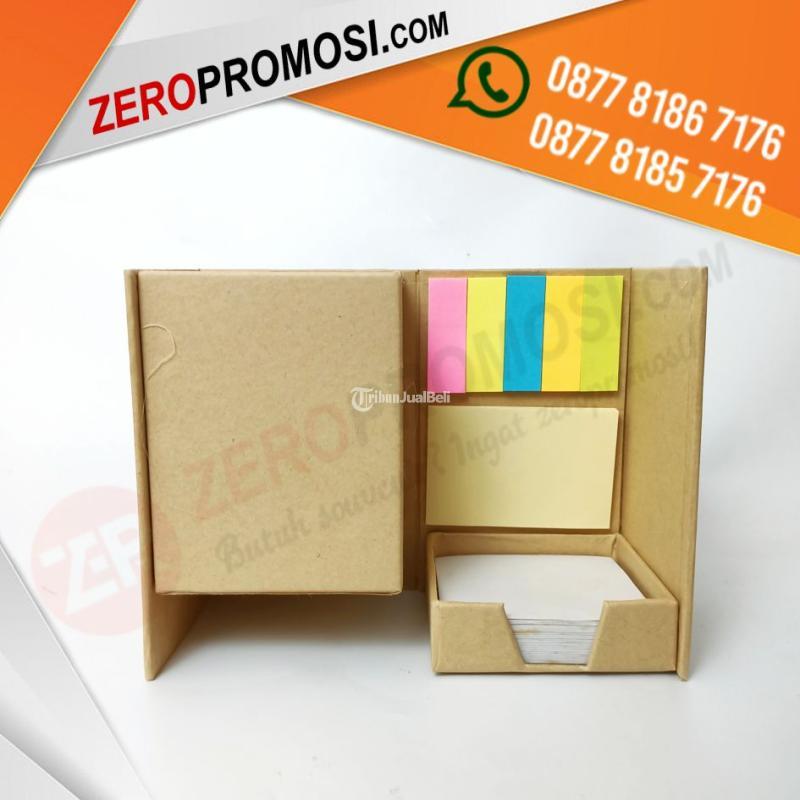 Cetak Custom Souvenir Kotak Pen Memo Sticky Note - Tribun JualBeli