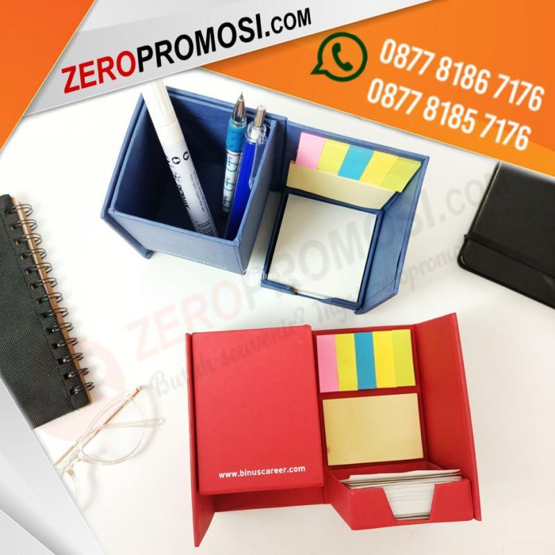 Cetak Custom Souvenir Kotak Pen Memo Sticky Note - Tribun JualBeli