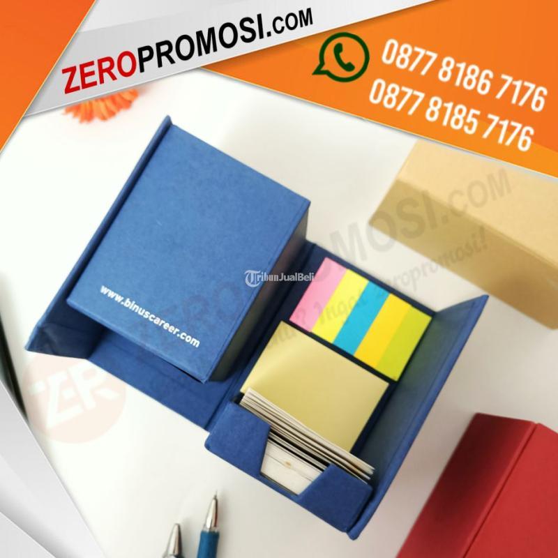 Cetak Custom Souvenir Kotak Pen Memo Sticky Note - Tribun JualBeli