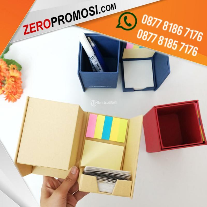 Cetak Custom Souvenir Kotak Pen Memo Sticky Note - Tribun JualBeli