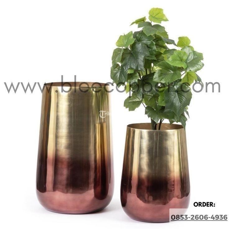Pot Bunga Kuningan dan Tembaga - Tribun JualBeli