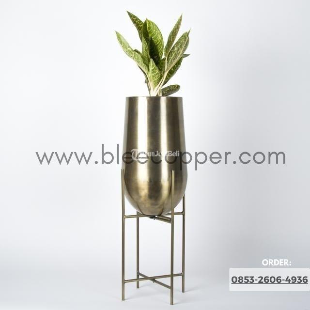 Pot Bunga Kuningan dan Tembaga - Tribun JualBeli