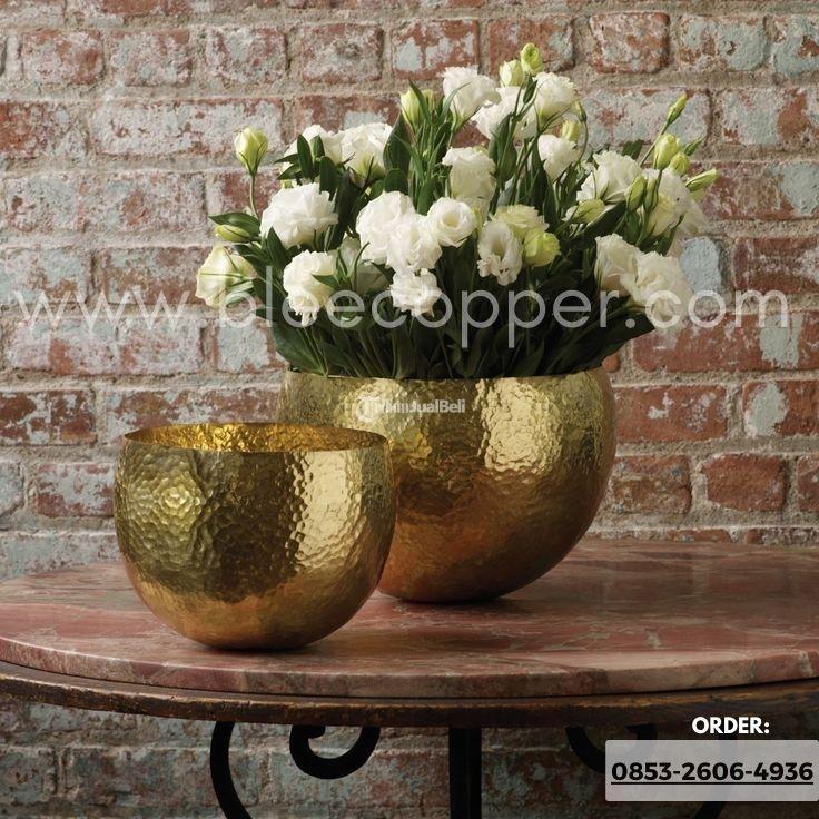 Pot Bunga Kuningan dan Tembaga - Tribun JualBeli
