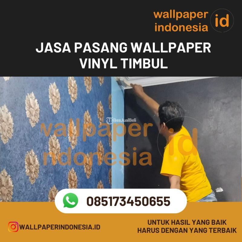 Jasa pasang wallpaper vinyl timbul - Tribun JualBeli