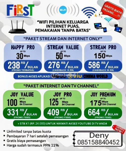 Promo Pasang Wifi Murah 085895850530 First Media Paket Gratis Pemasangan Blimbing Malang Kota ...